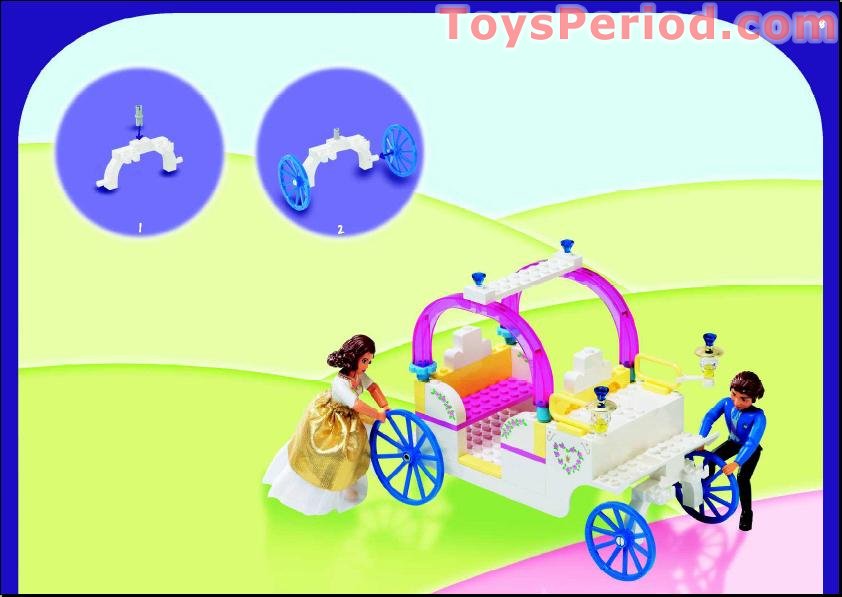 LEGO 5877 Bryllupskareten (Wedding Coach) Instructions and Parts List