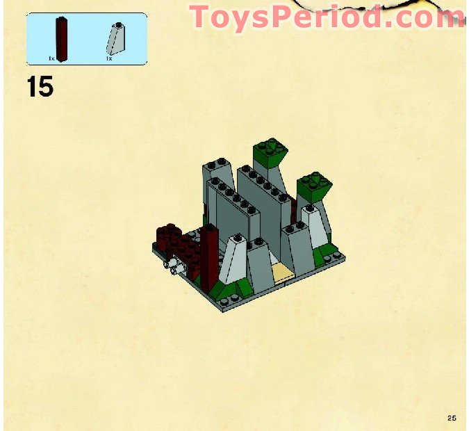 LEGO 6253 Shipwreck Hideout Instructions and Parts List