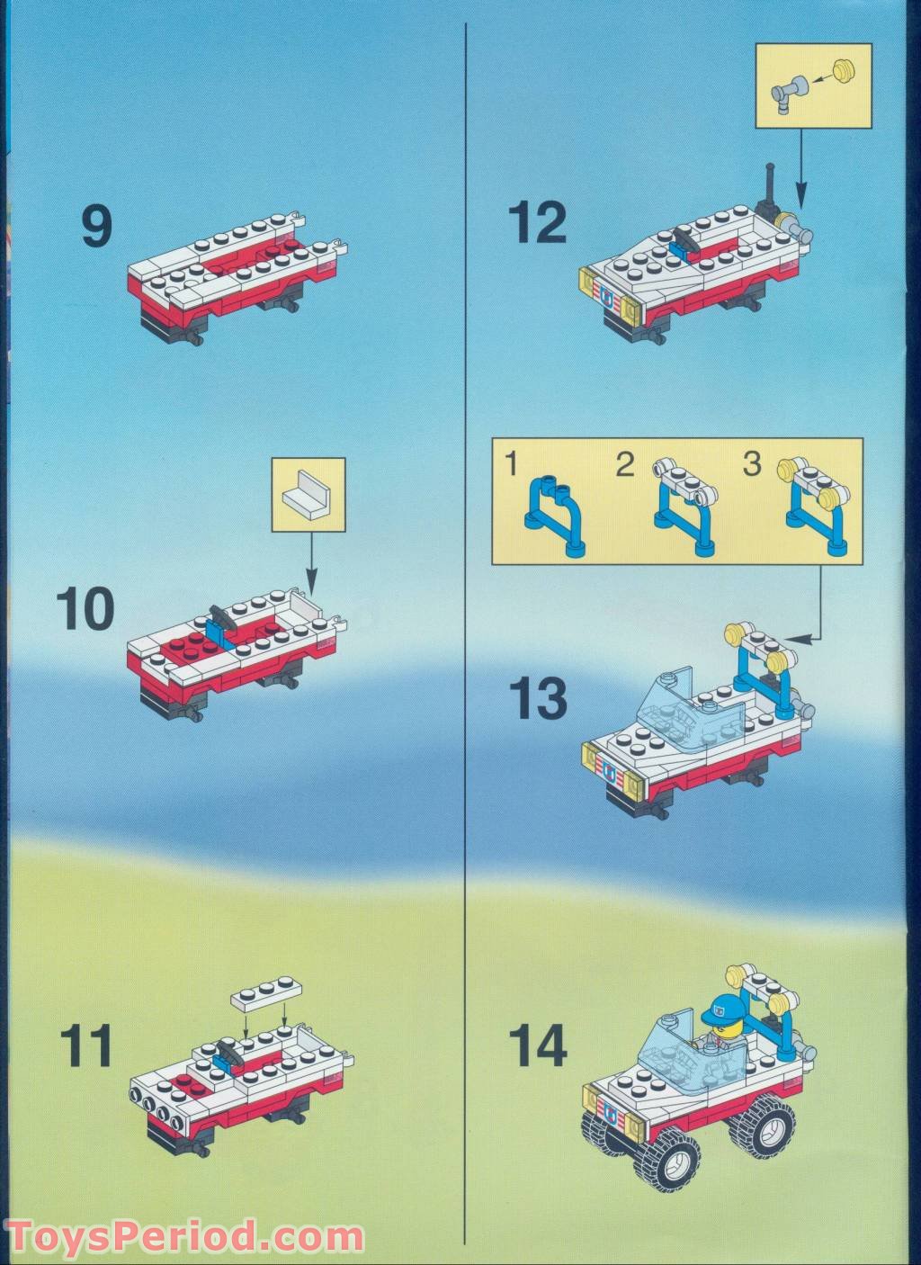 LEGO 6338 Hurricane Harbor Instructions and Parts List