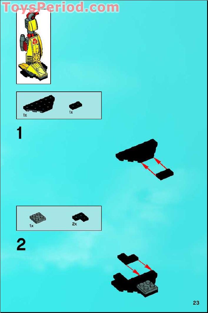 LEGO 7712 Supernova Instructions and Parts List