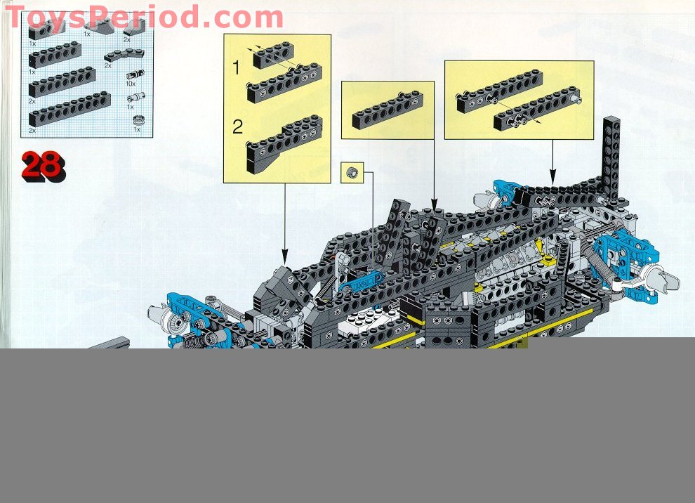LEGO 8880 Super Car Instructions and Parts List