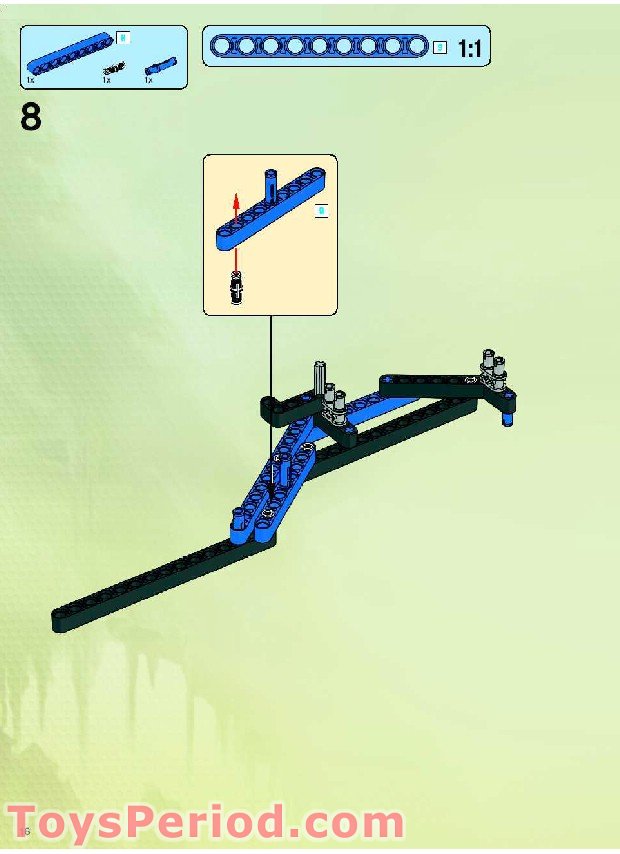 LEGO 8942-1 Jetrax T6 Instructions and Parts List
