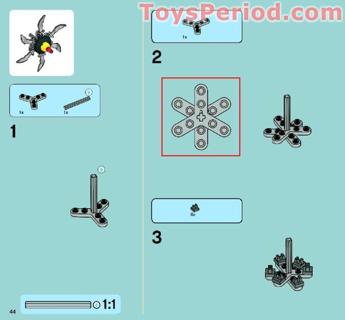 LEGO 8117 Storm Lasher Instructions and Parts List