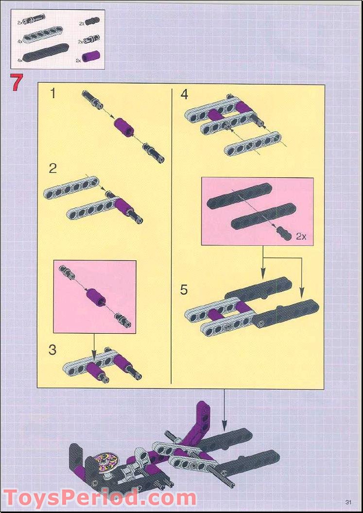 LEGO 8257 Cyber Strikers Instructions and Parts List