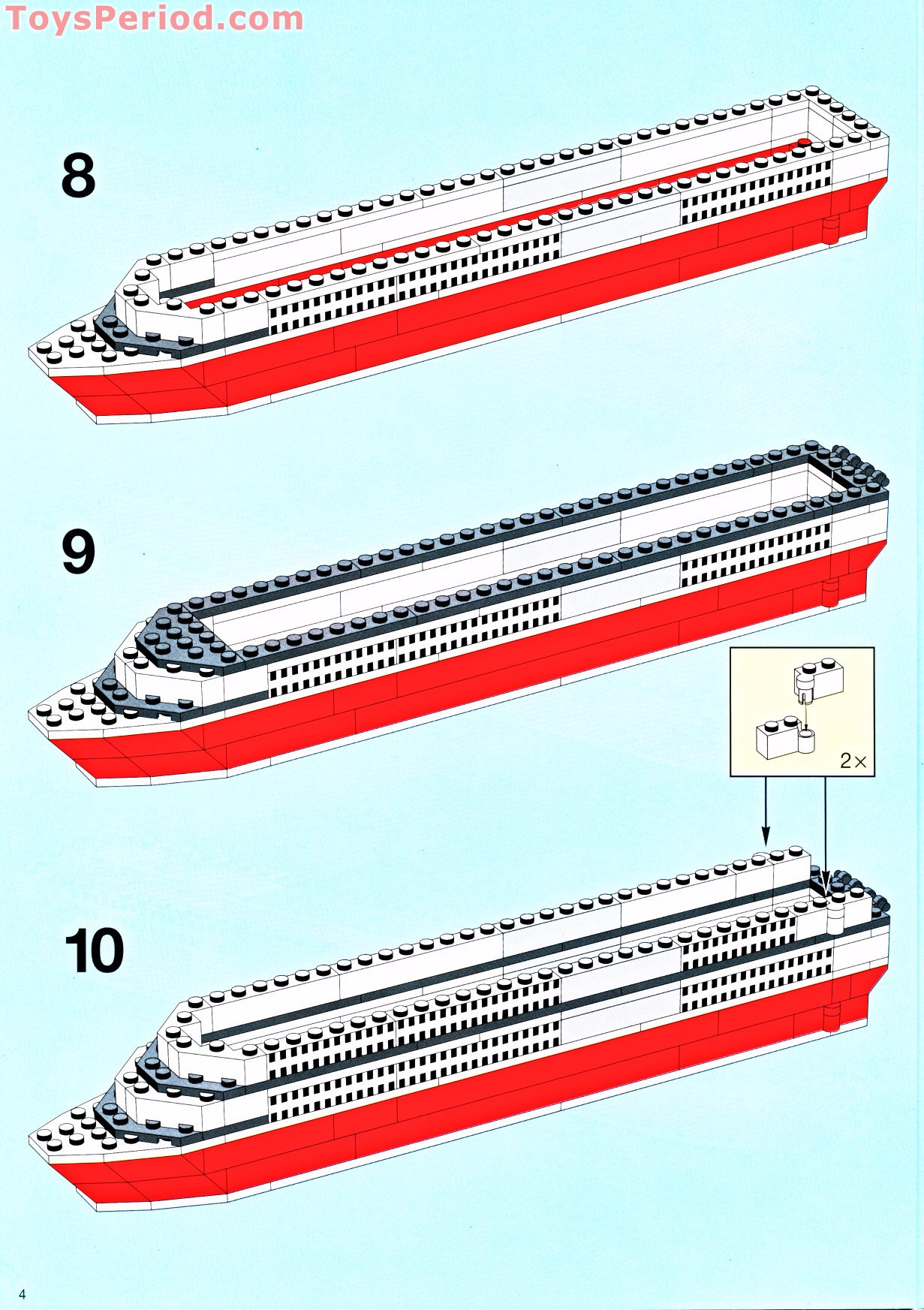 LEGO 1924-2 Viking Line Ferry Instructions and Parts List