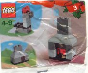LEGO 4524-4 Advent Calendar 2002, Creator (Day3) Fireplace Set Parts List
