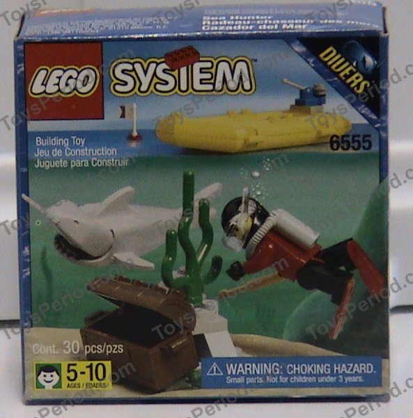 LEGO 6555 Sea Hunter Instructions and Parts List