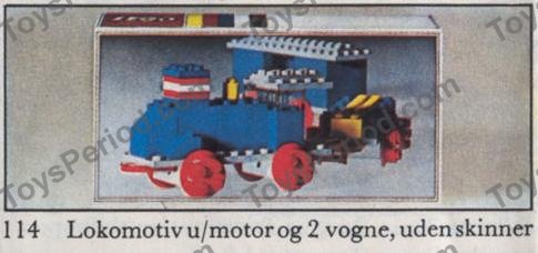 LEGO 114-2 Small Train Set Instructions and Parts List