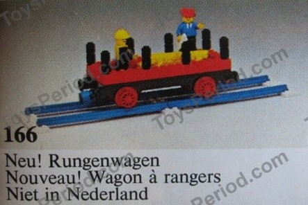 LEGO 166-1 Flat Wagon Instructions and Parts List