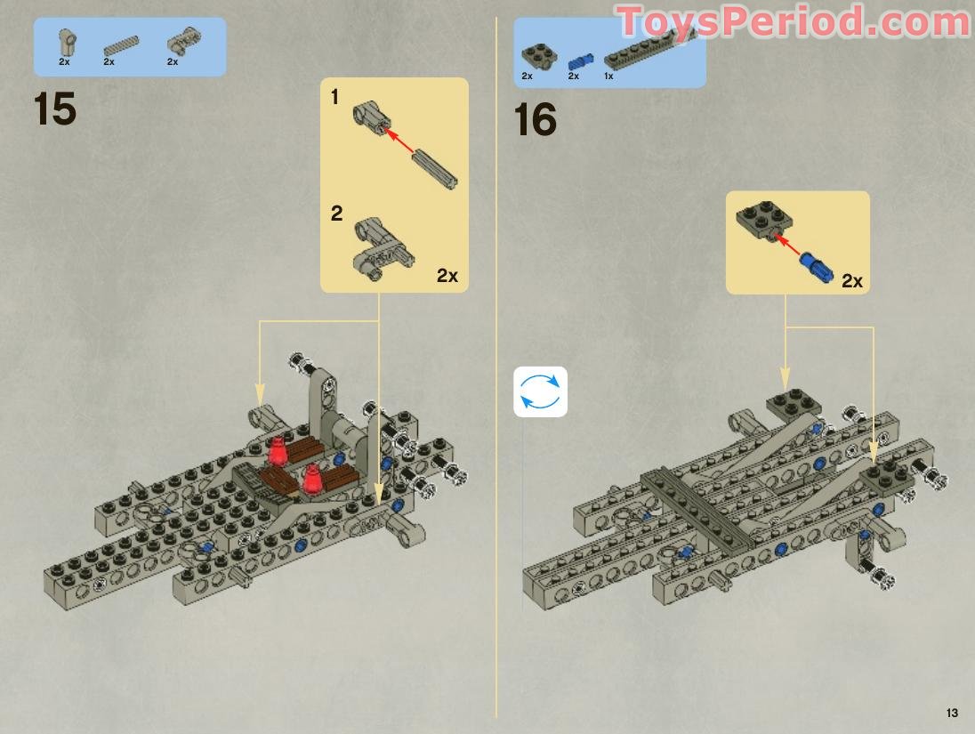 LEGO 7961 Darth Maul's Sith Infiltrator Instructions and Parts List