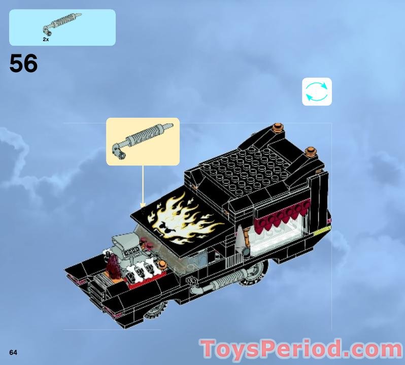 LEGO 9464 The Vampyre Hearse Instructions and Parts List