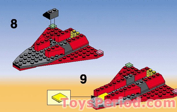 LEGO 2774 Airshow - Red Tiger Instructions and Parts List