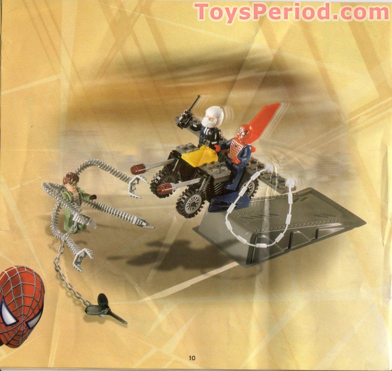 LEGO 4858 Doc Ock's Crime Spree Instructions and Parts List