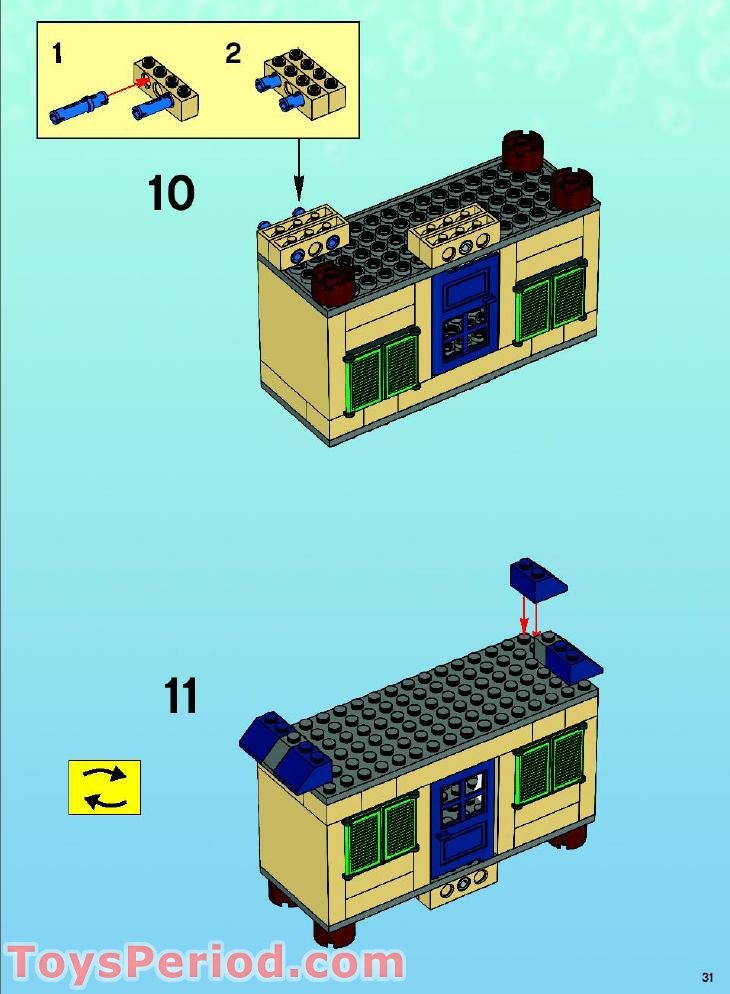LEGO 4982 Mrs. Puff's Boating School Instructions and Parts List