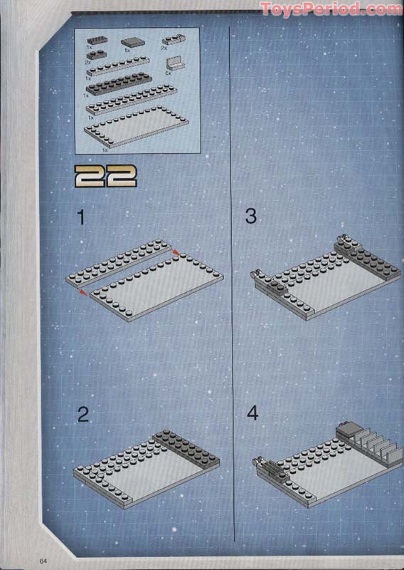 LEGO 4483-2 AT-AT, Blue Box Instructions and Parts List