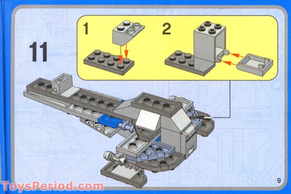LEGO 4493 Mini Sith Infiltrator Instructions and Parts List