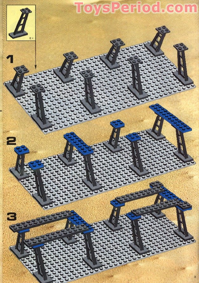 LEGO 6955 Space Lock-Up Isolation Base Instructions and Parts List