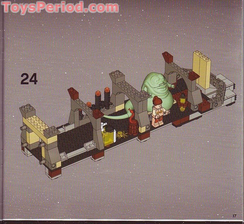 LEGO 6210 Jabba's Sail Barge Instructions and Parts List
