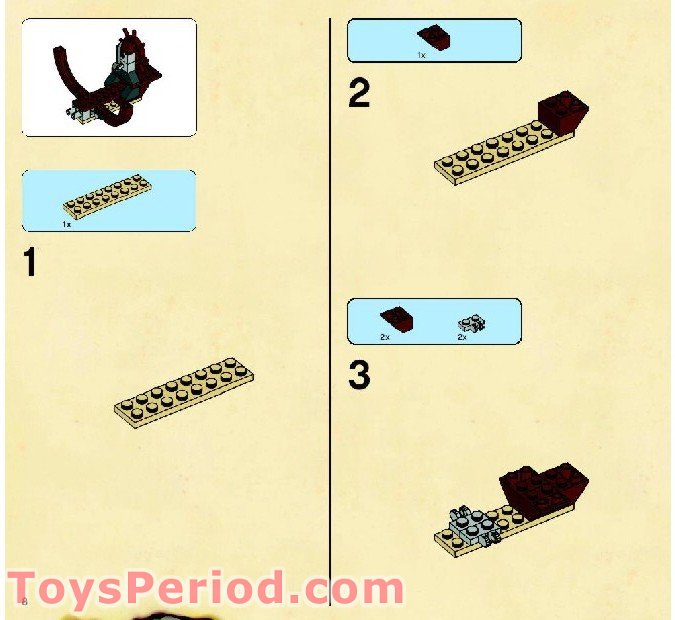 LEGO 6253 Shipwreck Hideout Instructions and Parts List