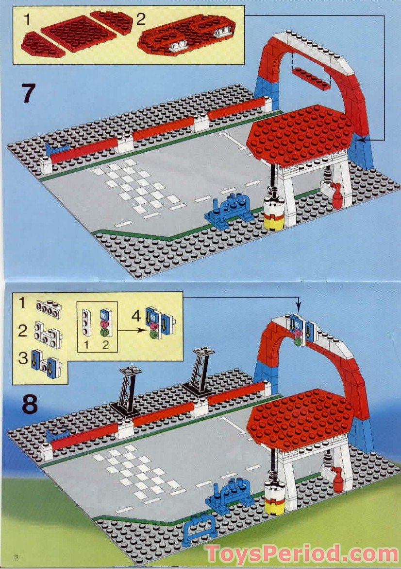 LEGO 6381 Motor Speedway Instructions and Parts List