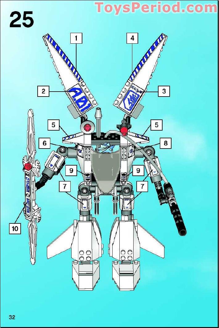 LEGO 7700 Stealth Hunter Instructions and Parts List