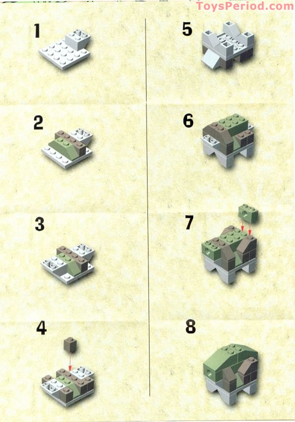 LEGO 7002 Young Brachiosaurus Instructions and Parts List