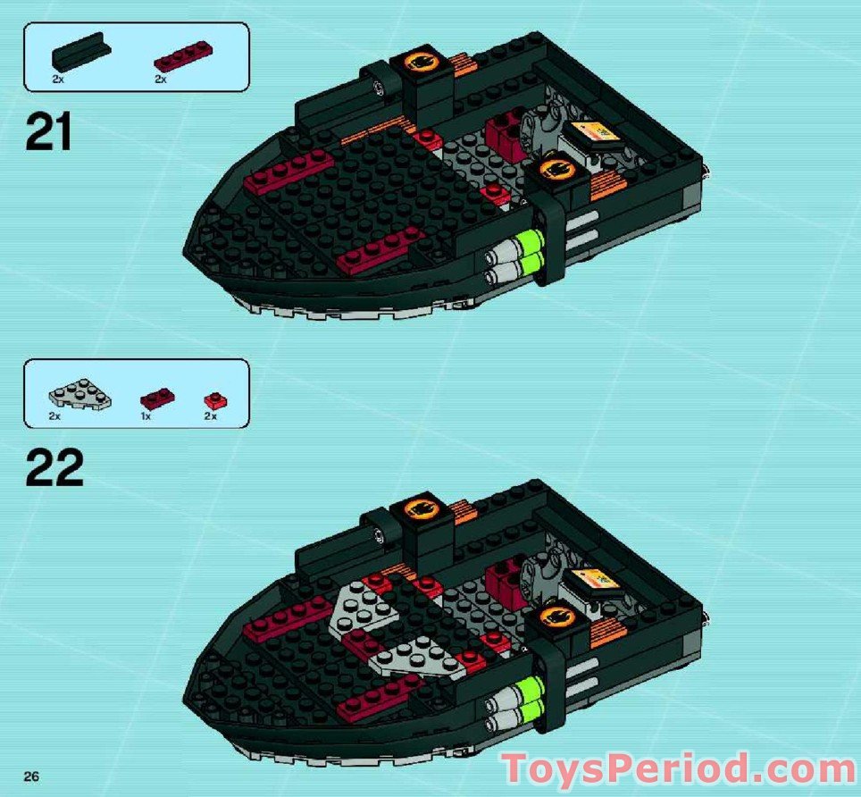 LEGO 8636 Mission 7: Deep Sea Quest Instructions and Parts List