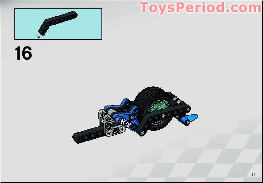 LEGO 8646 Speed Slammer Bike Instructions and Parts List