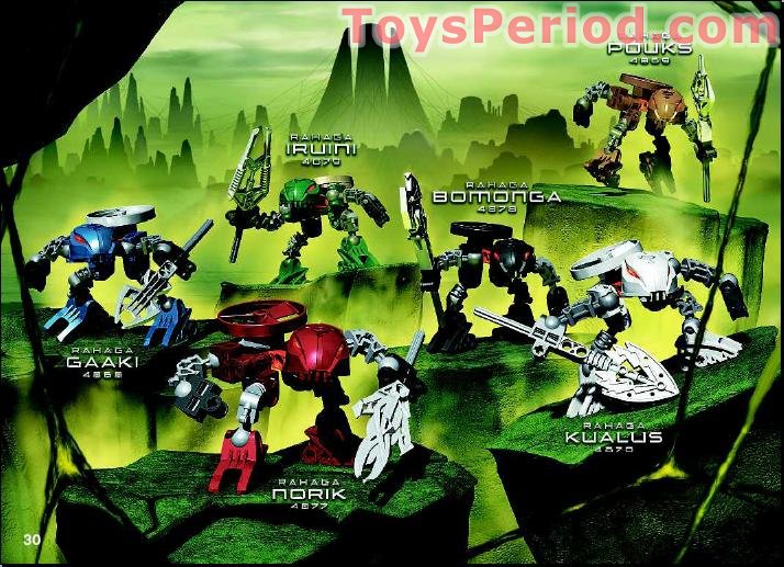 LEGO 8741 Toa Hordika Nuju Instructions and Parts List
