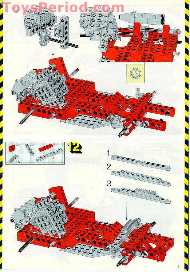 LEGO 8842 Go-Kart Instructions and Parts List