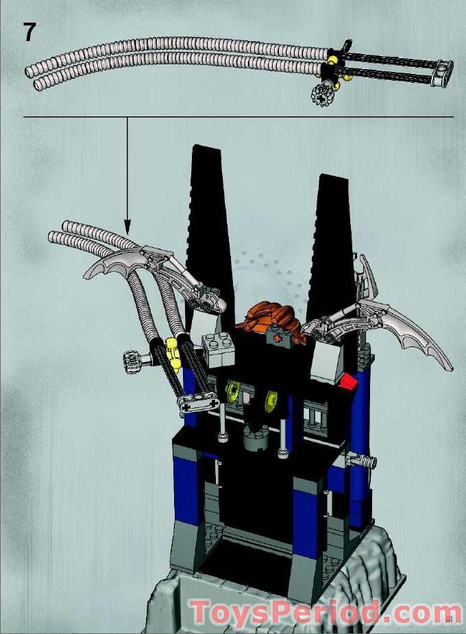 LEGO 8894 Piraka Stronghold Instructions and Parts List