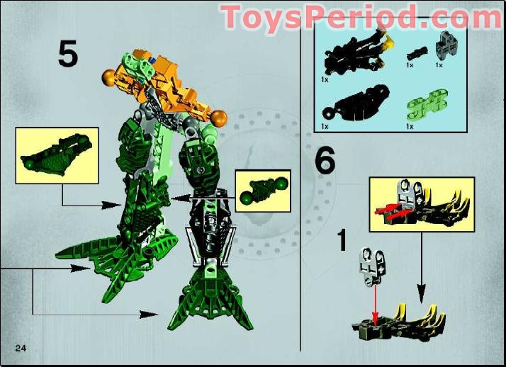 LEGO 8900 Reidak Instructions and Parts List