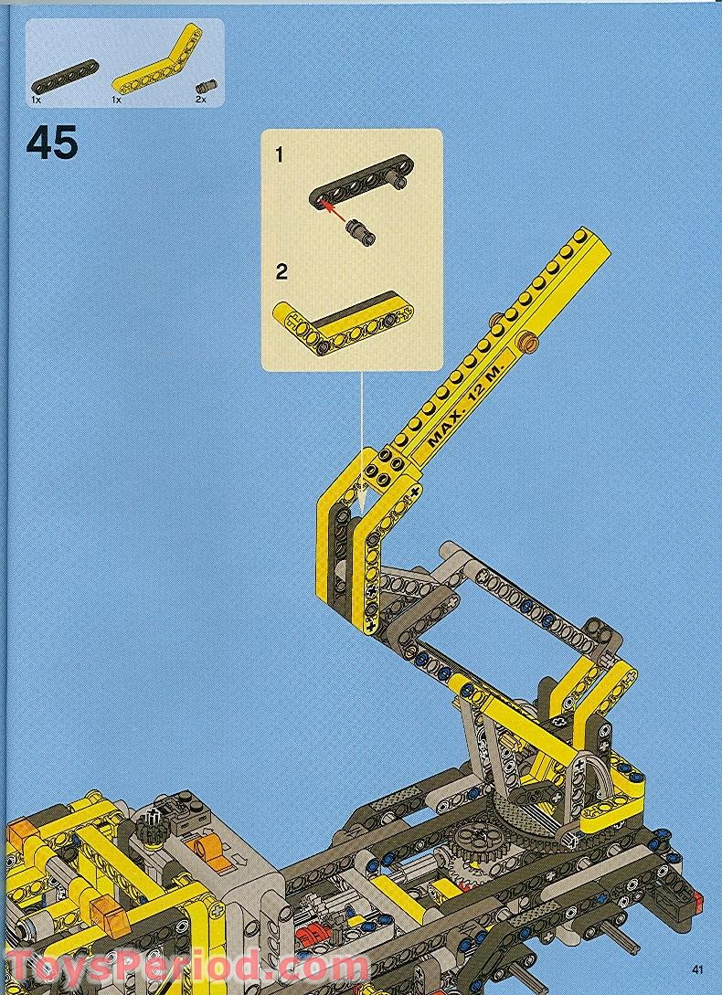 LEGO 8292 Cherry Picker Instructions and Parts List