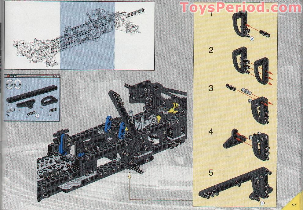 LEGO 8458 Silver Champion Racer Instructions and Parts List