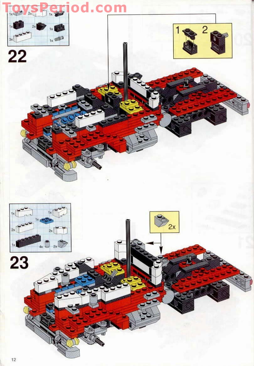 LEGO 5591 Mach II Red Bird Rig Instructions and Parts List