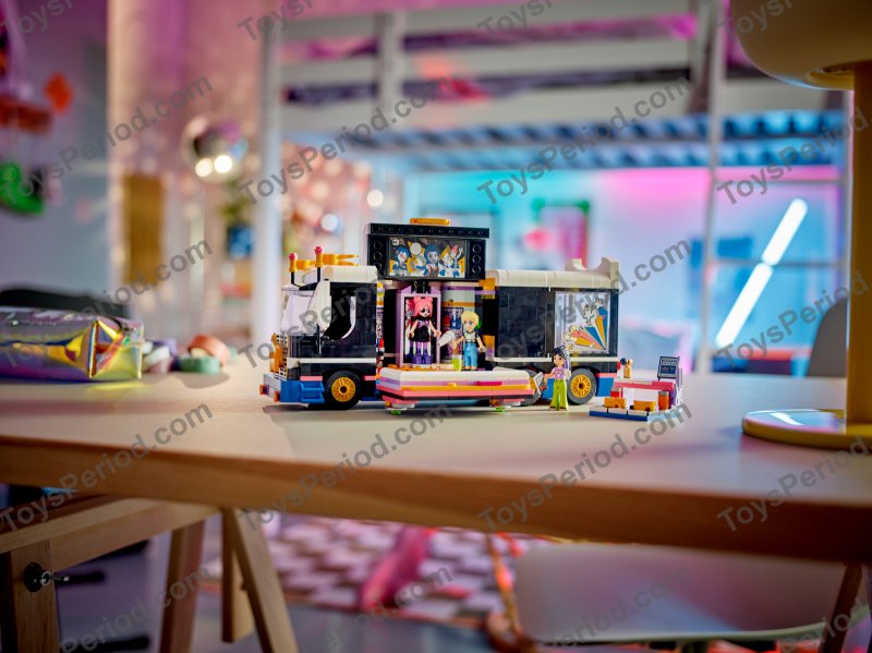 LEGO 42619 Pop Star Music Tour Bus Set Parts List