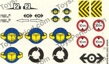 LEGO Sets with Part 4555stk01 Sticker Sheet for Set 4555 - (169675)