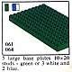 LEGO 061-1 5 Large Green Base Plates Set Parts List