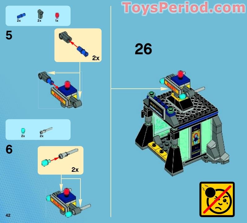 LEGO 6860 The Batcave Instructions and Parts List