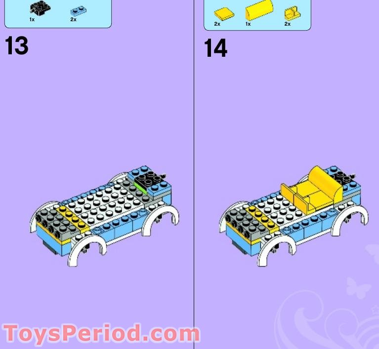 LEGO 3185 Summer Riding Camp Instructions and Parts List