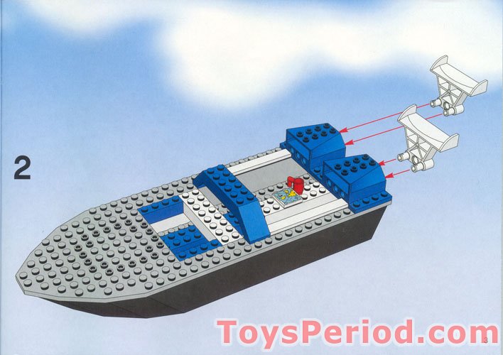 LEGO 4669 Turbo-Charged Police Boat Instructions and Parts List