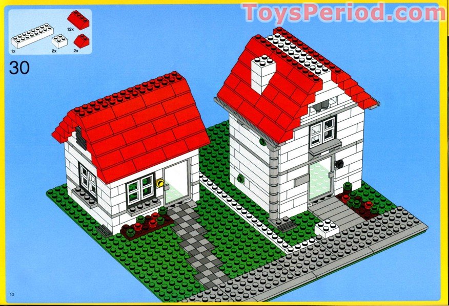 LEGO 4956 House Instructions and Parts List