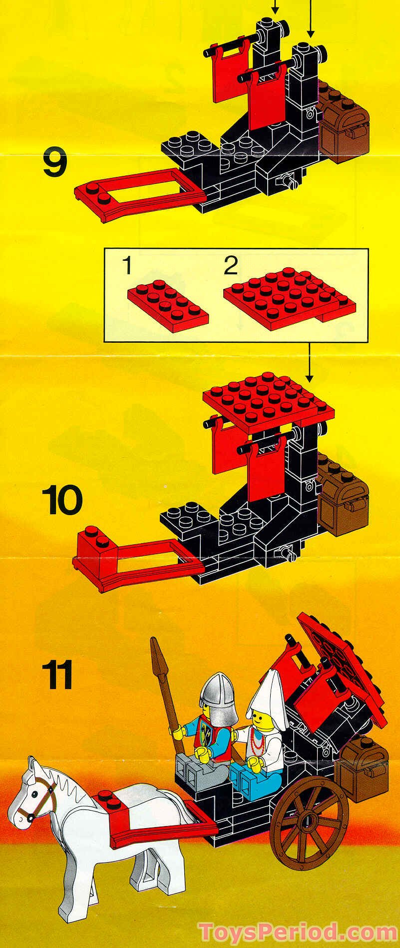 LEGO 6023 Maiden's Cart Instructions and Parts List