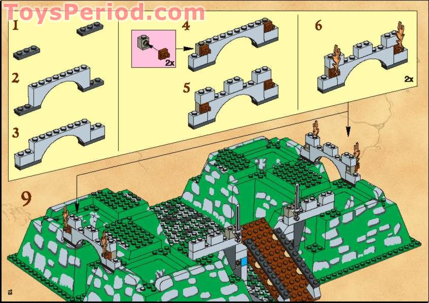 LEGO 6098 King Leo's Castle Instructions and Parts List