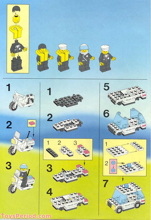 LEGO 6540 Pier Police Instructions and Parts List