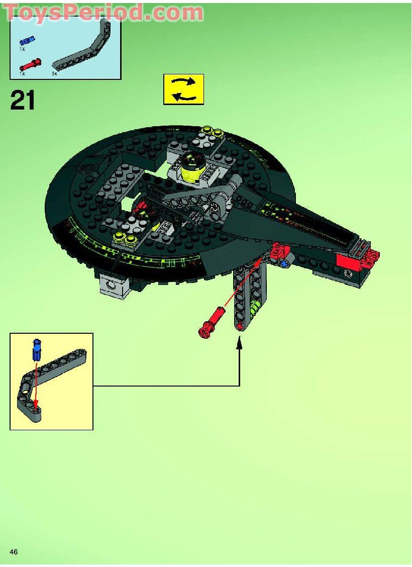 LEGO 7691 ETX Alien Mothership Assault Instructions and Parts List