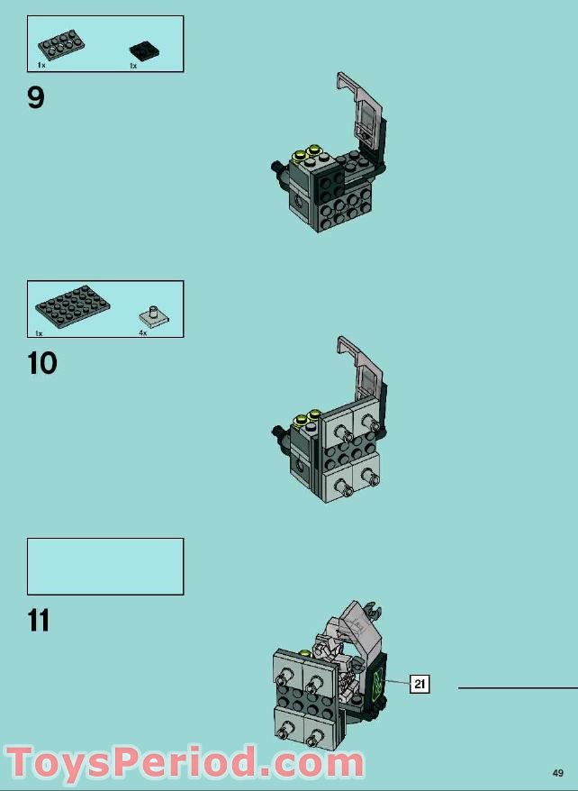 LEGO 7713 Bridge Walker vs. White Lightning Instructions and Parts List