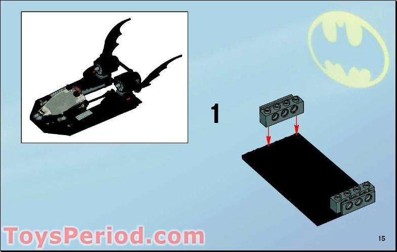 LEGO 7780 The Batboat: Hunt for Killer Croc Instructions and Parts List