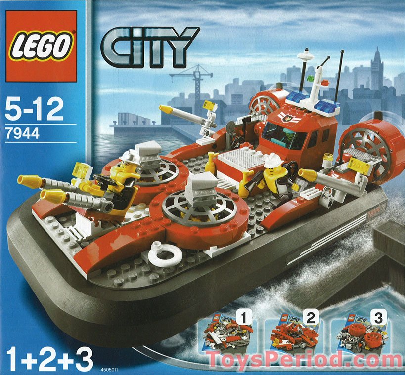 LEGO 7944 Fire Hovercraft Instructions and Parts List