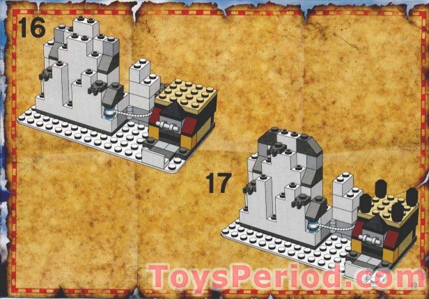 LEGO 7412 Yeti's Hideout Instructions and Parts List